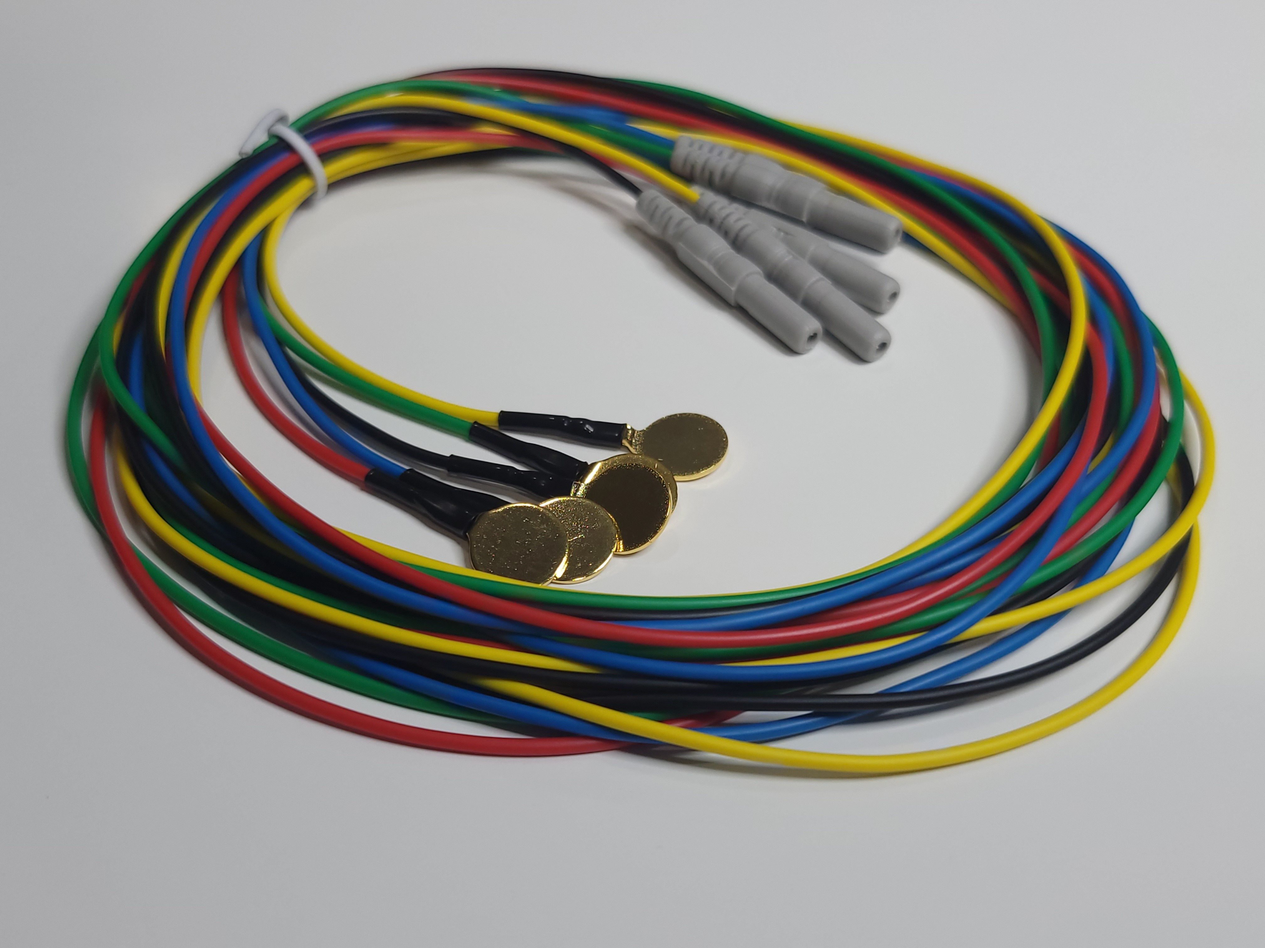 60″ Gold Flat Electrodes - BrainMaster Technologies Inc.
